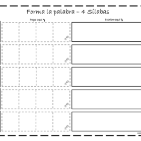 Formando Palabras con Sílabas - Conmami.com