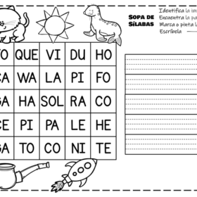Sopa de Sílabas - Conmami.com