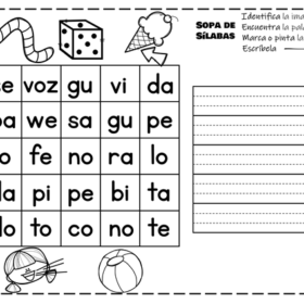 Sopa de Sílabas - Conmami.com