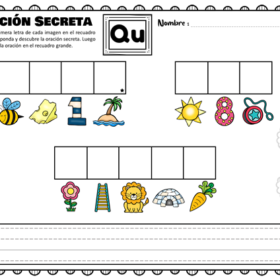 Oraciones Secretas - Dígrafos - Conmami.com