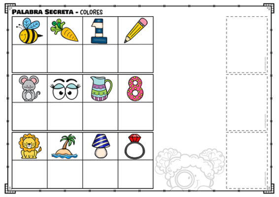 Palabras Secretas con Imágenes - Conmami.com