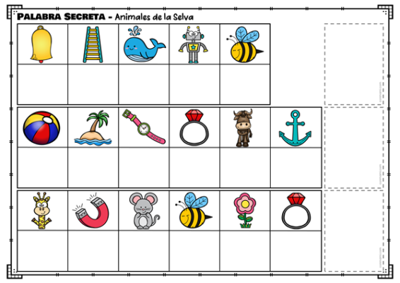 Palabras Secretas con Imágenes - Conmami.com