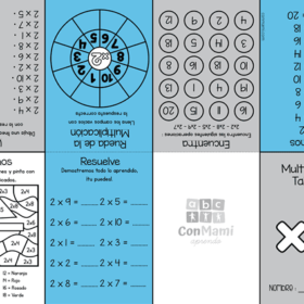 Libritos de las Tablas de Multiplicar - Conmami.com
