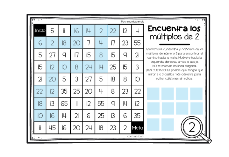 Juegos de Multiplicaciones 1 - Digital - Conmami.com